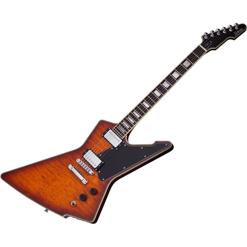 Schecter E-1 Custom Special Edition Electric Guitar in Vintage Sunburst ...