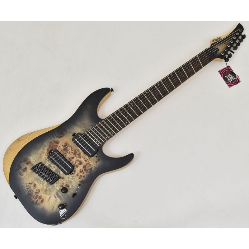 Schecter Reaper-7 Multiscale Guitar Satin Charcoal Burst B-Stock 0196 ...