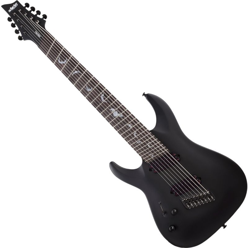 Schecter Damien-8 Multiscale Lefty Electric Guitar | 6-String.com