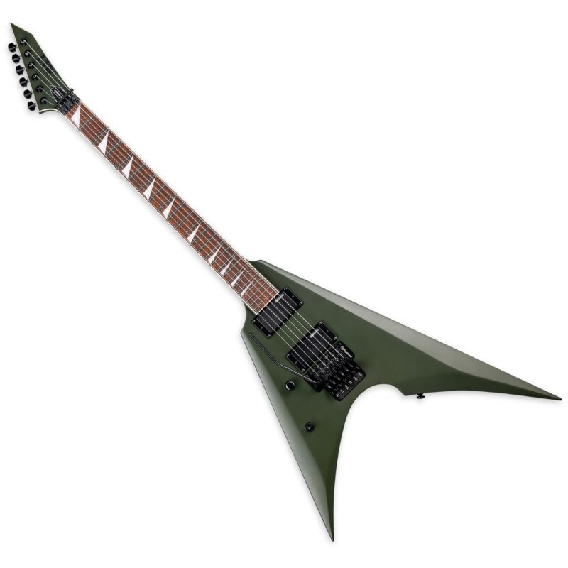ESP LTD Arrow-200 Lefty Guitar Military Green Satin | 6-String.com