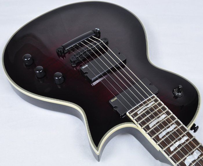 ESP LTD EC-407FM 7 Strings Guitar in Blood Red Sunburst B stock