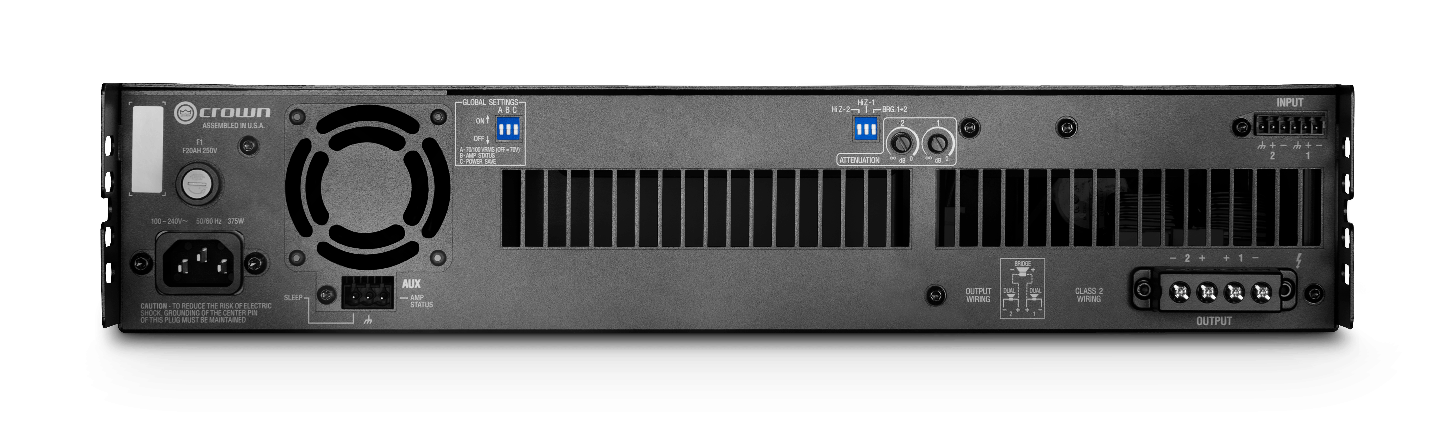 Crown Audio DCi 2|300 Two-channel,300W @ 4Ω Analog Power Amplifier,70V/100V