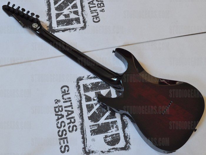 ESP LTD Alex Wade AW-7 Strings Guitar in Blood Red Sunburst Finish