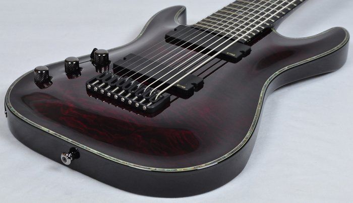 Schecter Hellraiser C-9 Left-Handed Electric Guitar Black Cherry