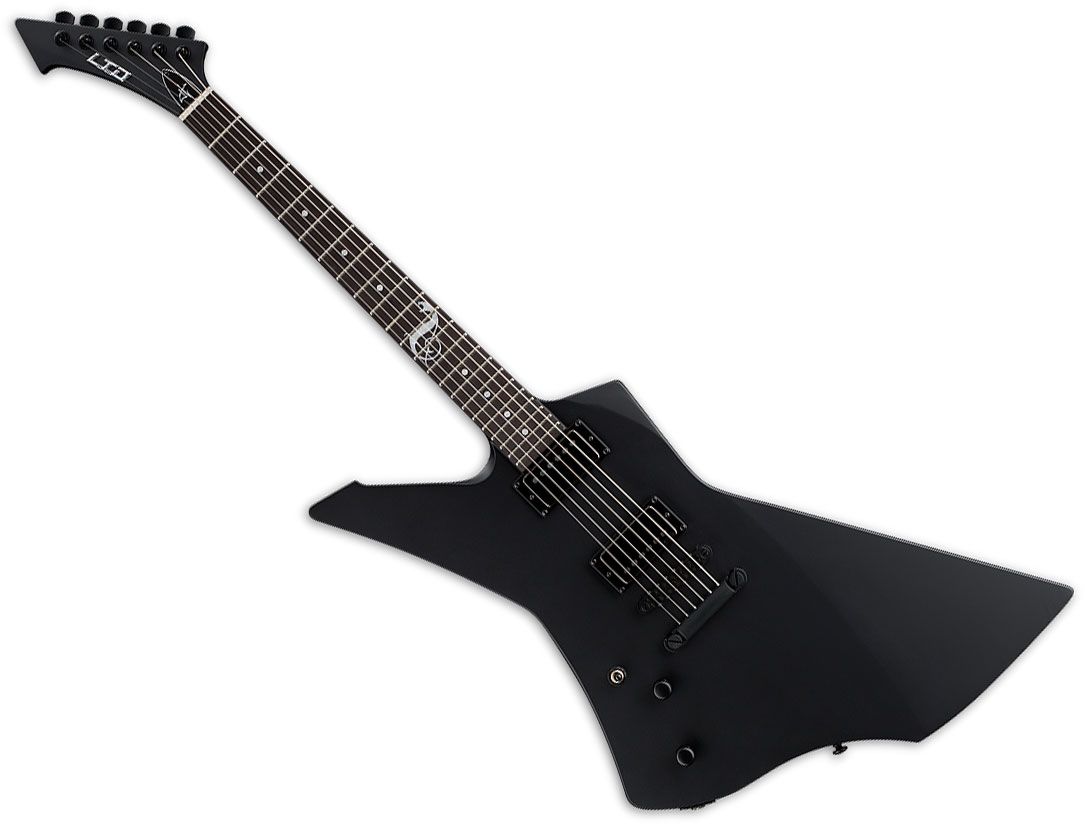 ESP LTD James Hetfield Snakebyte Left-Handed Electric Guitar Black Satin