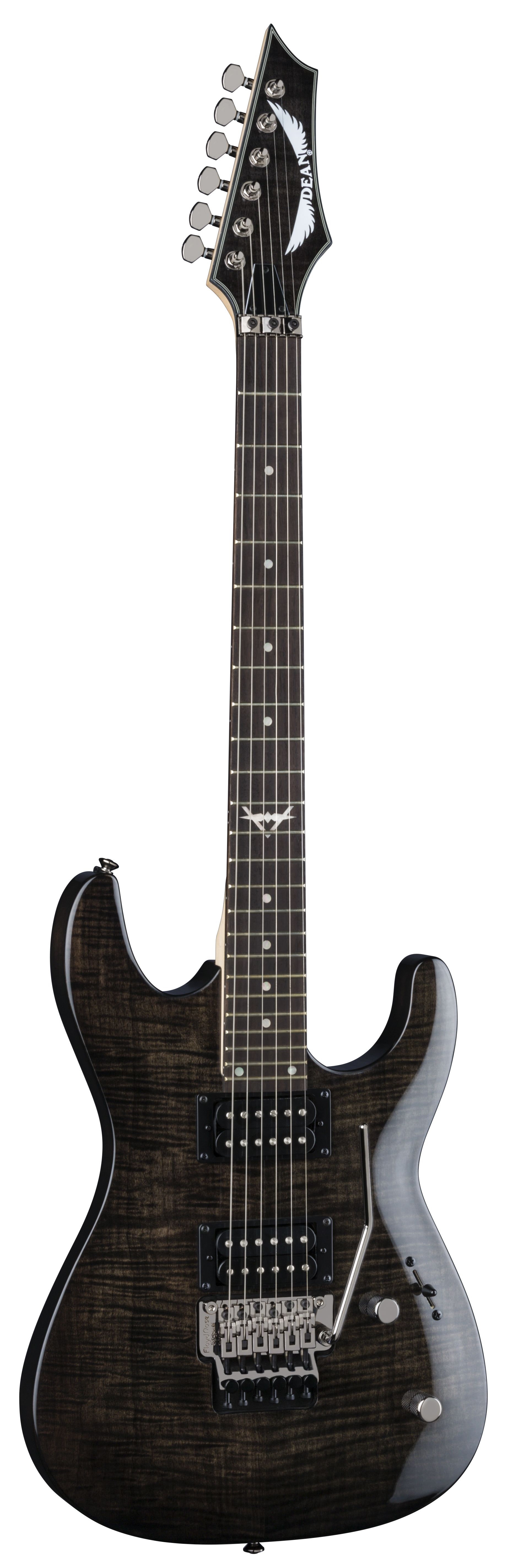 Dean Custom 350 Floyd Trans Black C350F TBK