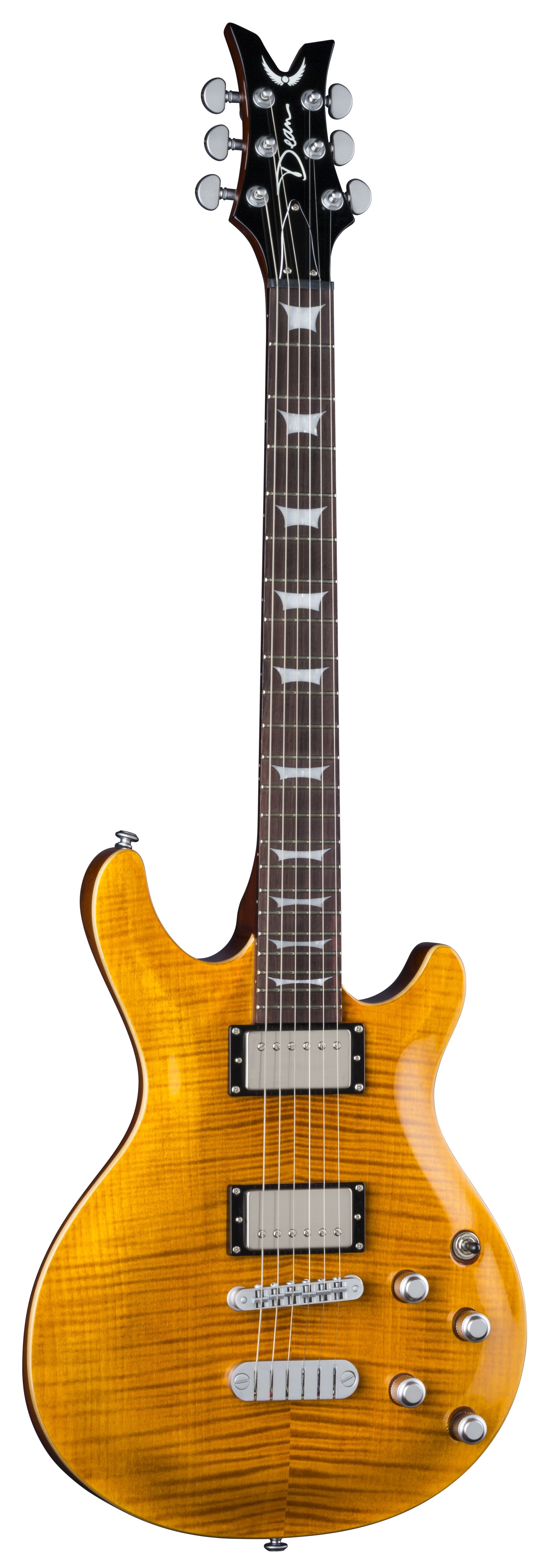 Dean Icon Flame Top Trans Amber ICON FM TAM