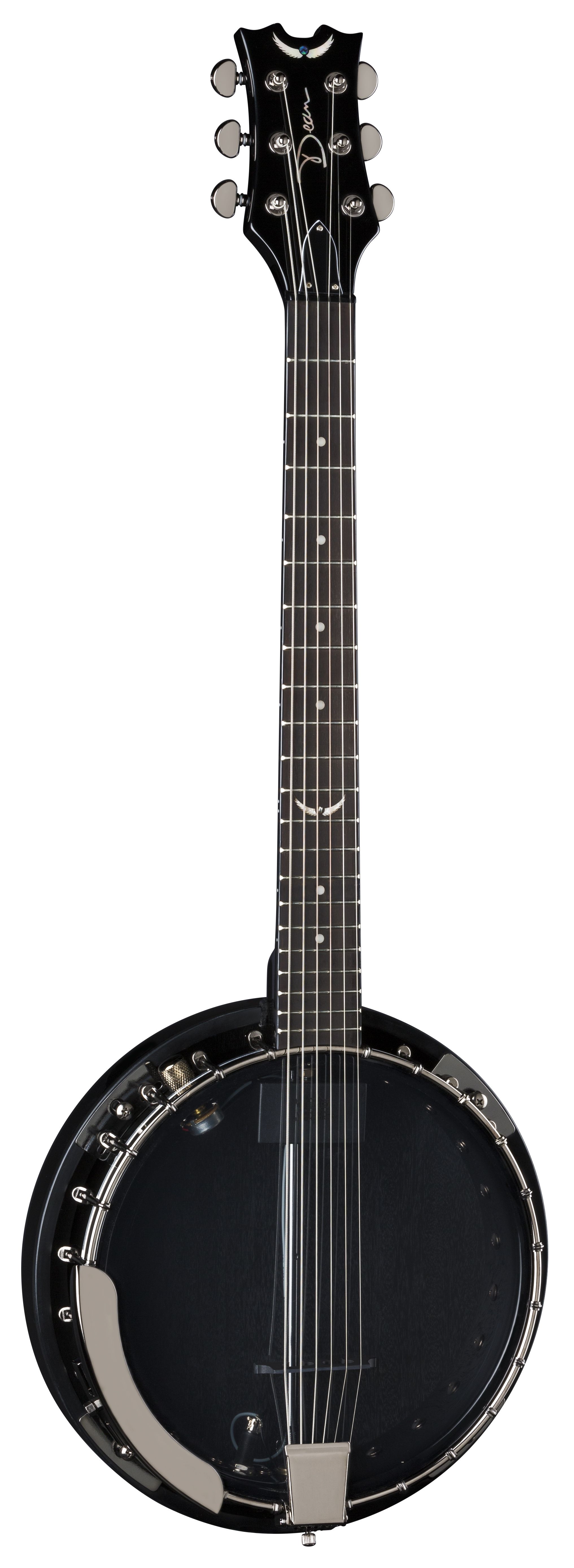 Dean Backwoods 6 Banjo w/Pickup Black Chrome BW6E BC