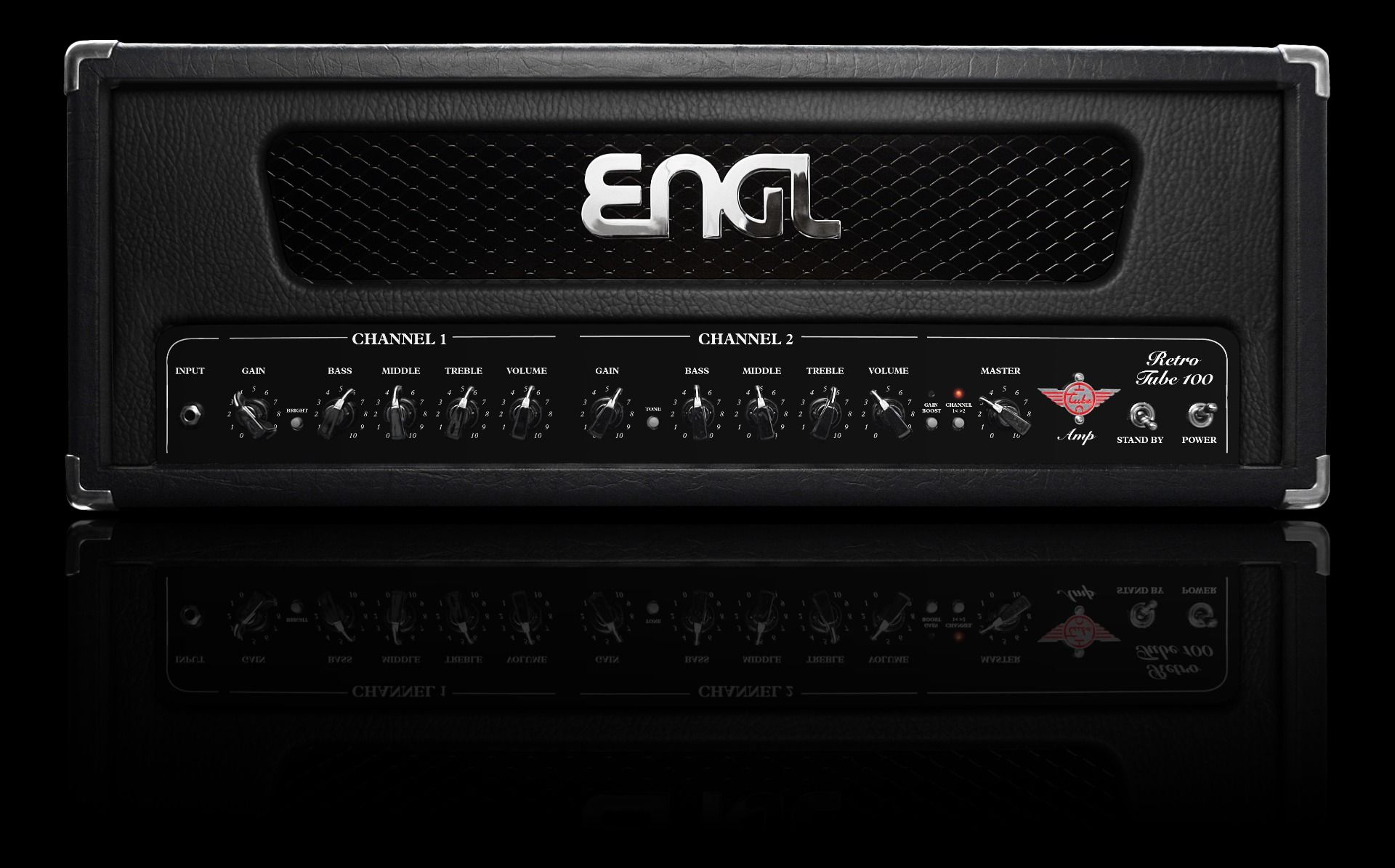 ENGL Amps RETRO E765 100 Watt HEAD (incl. black, red, & white frames ...