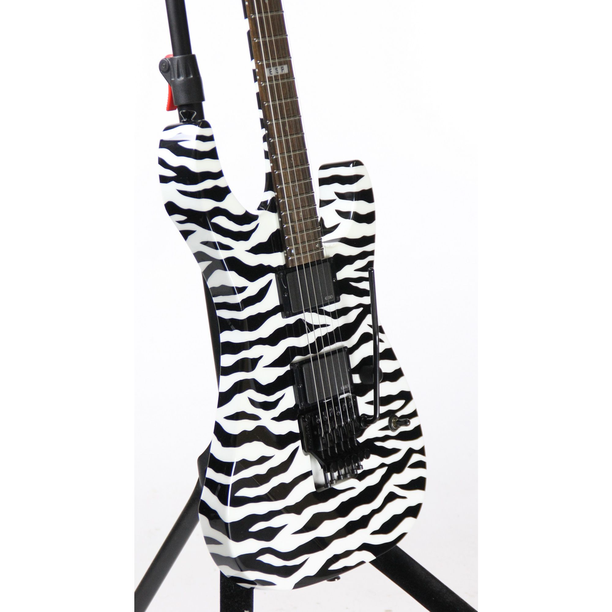 ESP E-II Standard M-II Neck-Thru Zebra Electric Guitar w/ Case