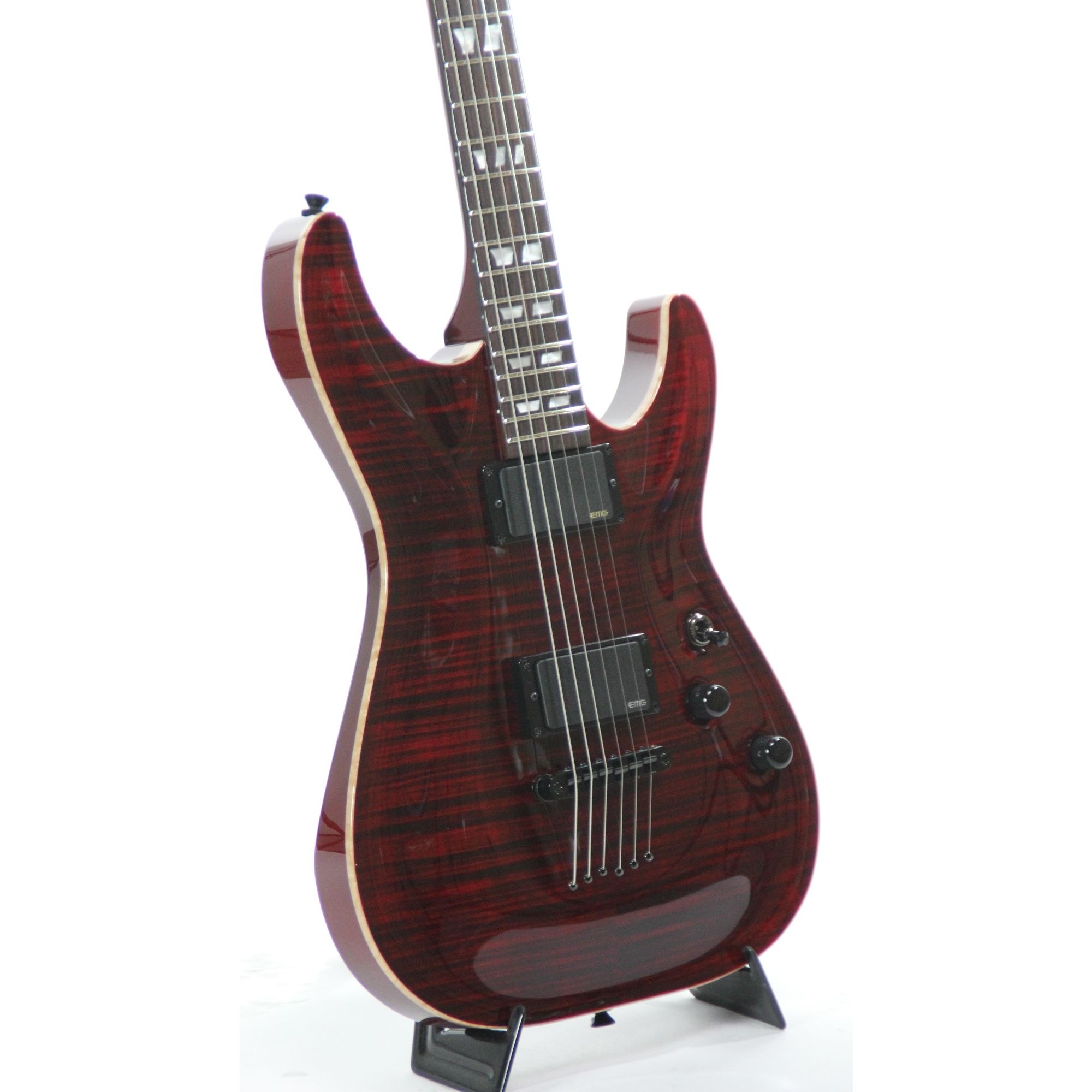 Schecter USA Custom Hollywood Classic Black Cherry Electric Guitar