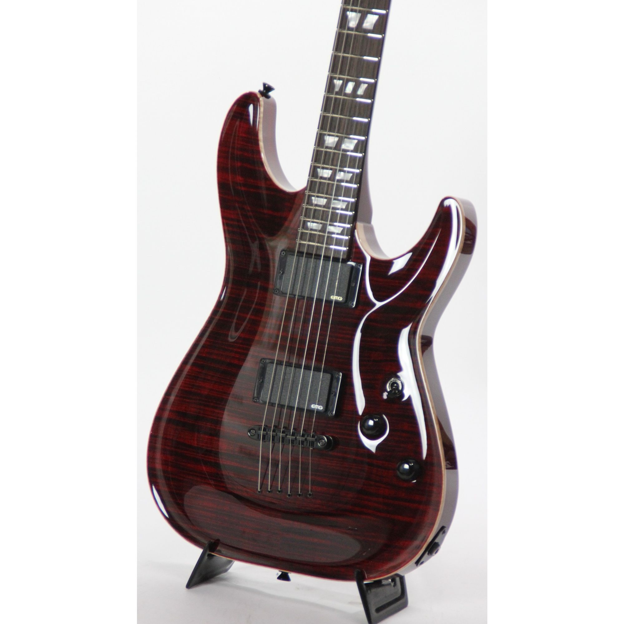 Schecter USA Custom Hollywood Classic Black Cherry Electric Guitar