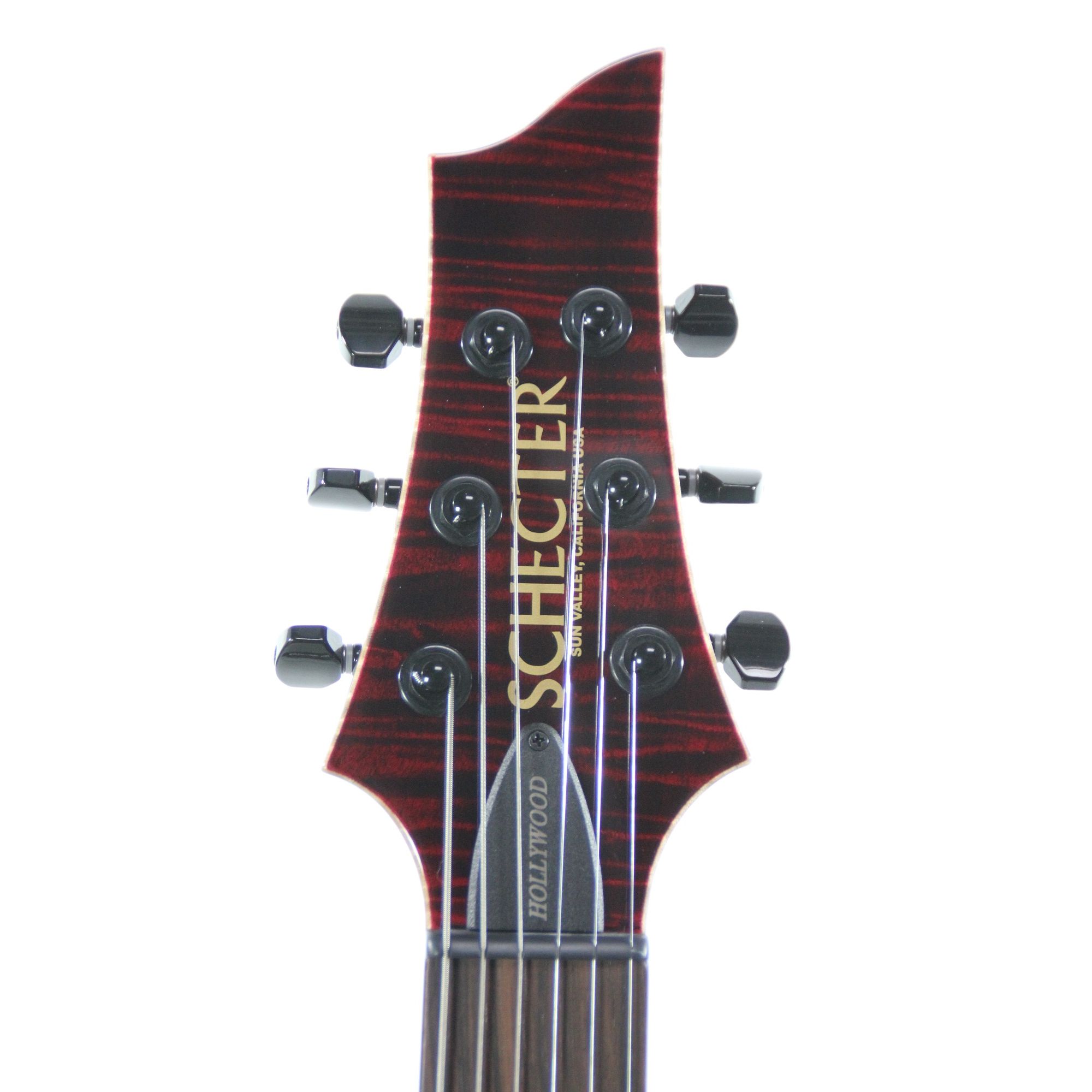 Schecter USA Custom Hollywood Classic Black Cherry Electric Guitar