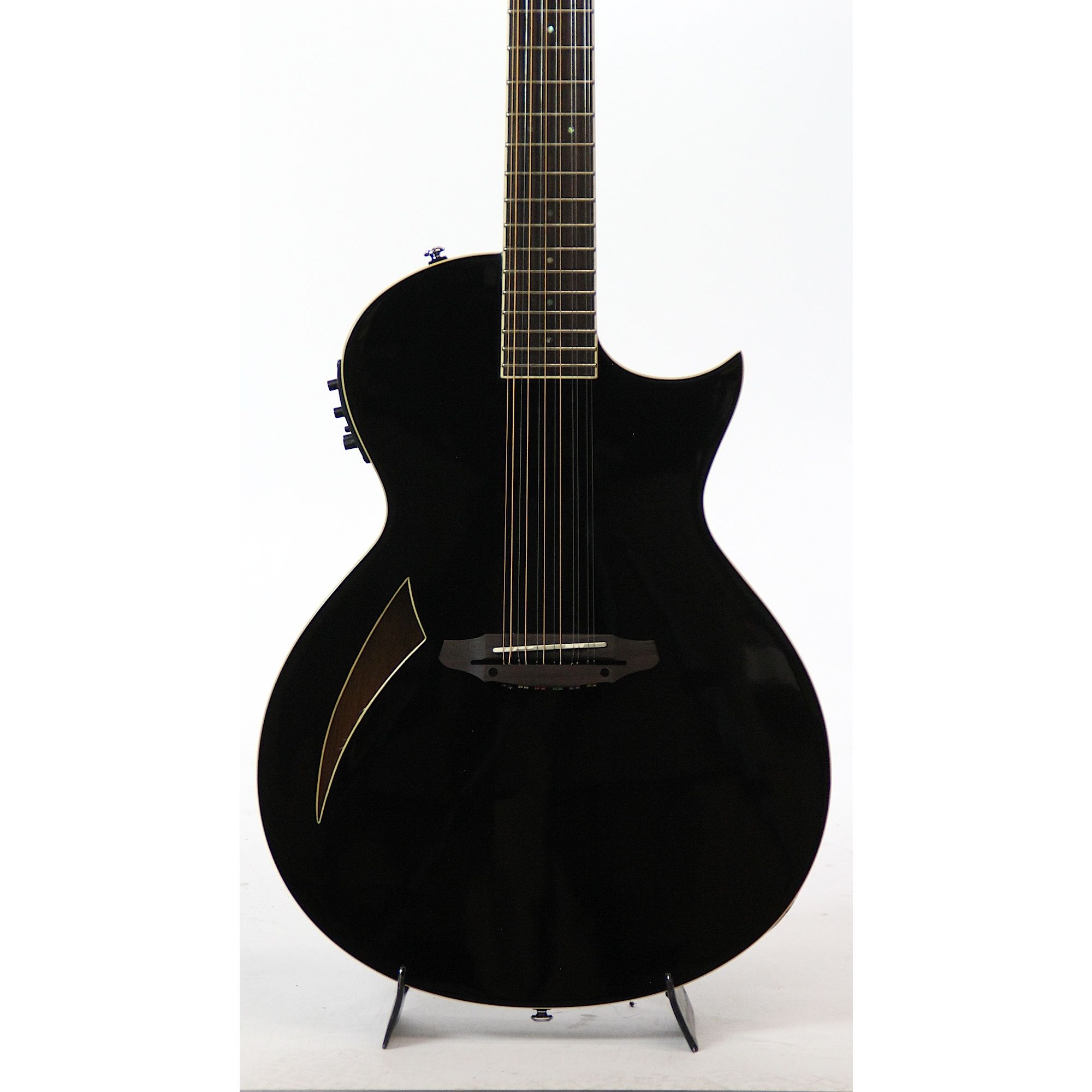 ESP LTD TL-12 BLK Black 12-String Acoustic Electric Guitar