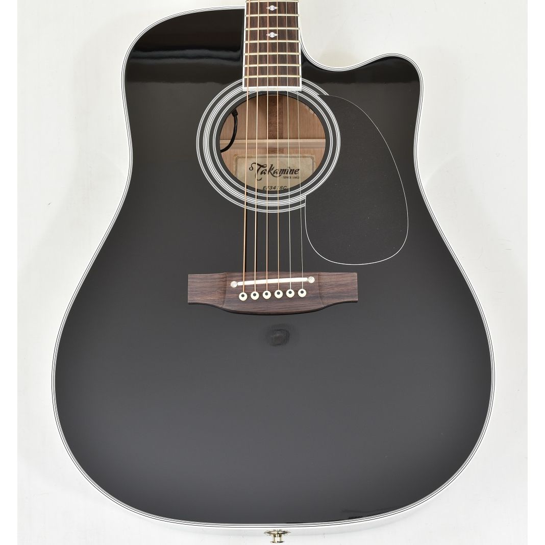 Takamine EF341SC Acoustic Guitar in Black B Stock | 6-String.com