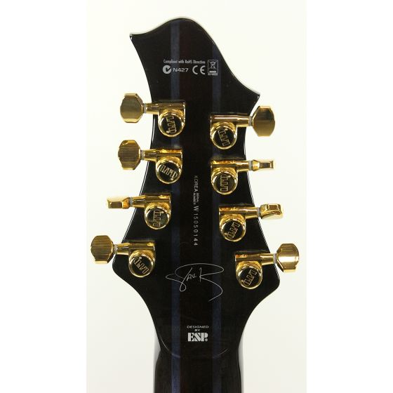 ESP LTD JR-608QM FBSB Javier Reyes Faded Blue Sunburst Electric Guitar