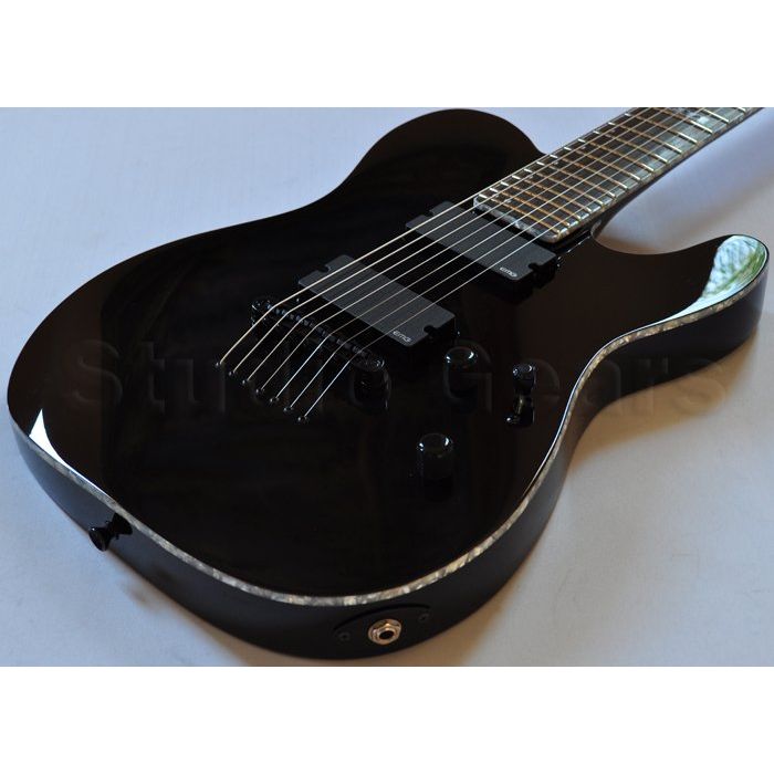 ESP E-II TE-7 Strings Electric Guitar in Black with Case