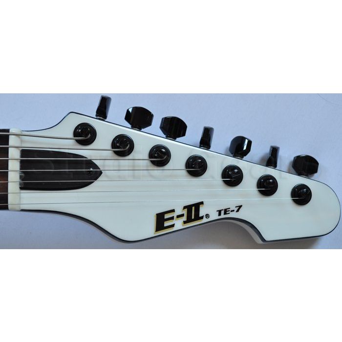 ESP E-II TE-7 Strings Electric Guitar in Snow White with Case