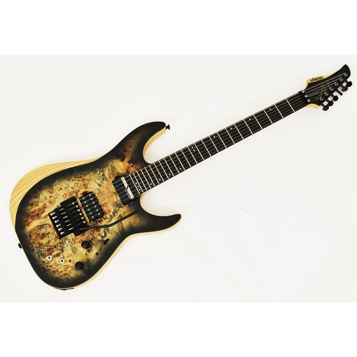 Schecter Reaper-6 FR S Electric Guitar in Satin Charcoal Burst ...