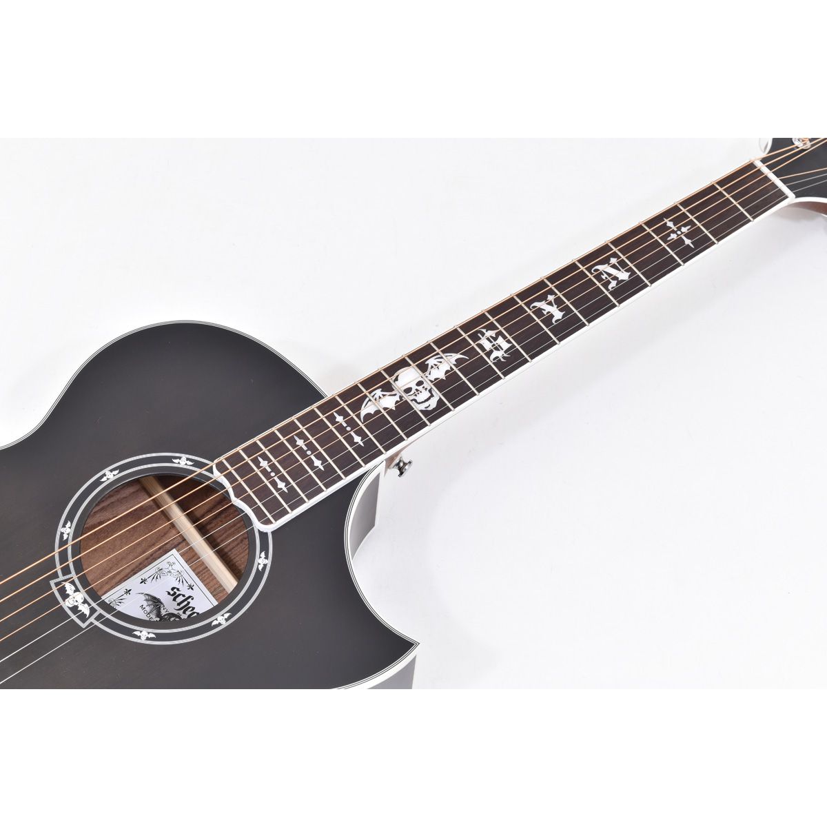 Schecter Synyster Gates SYN GA SC Acoustic Electric Guitar Trans Black ...