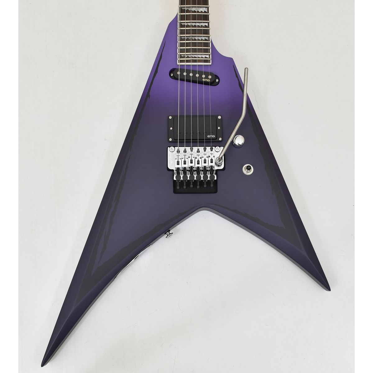 ESP LTD Alexi Laiho Ripped Pinstripes Purple Fade Satin B-Stock 0094 ...