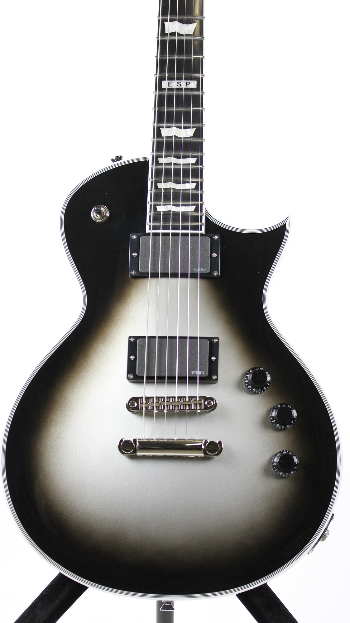 ESP Eclipse-II w/Case Silver Sunburst Electric Guitar | 6-String.com